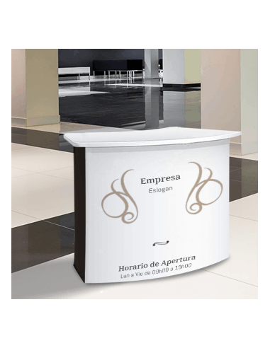 Stand de plástico con estructura